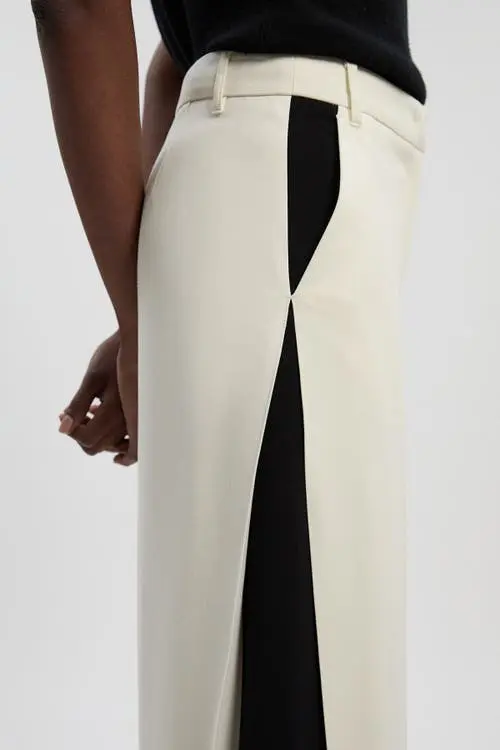Karen Millen Contrast Wide Leg Trousers