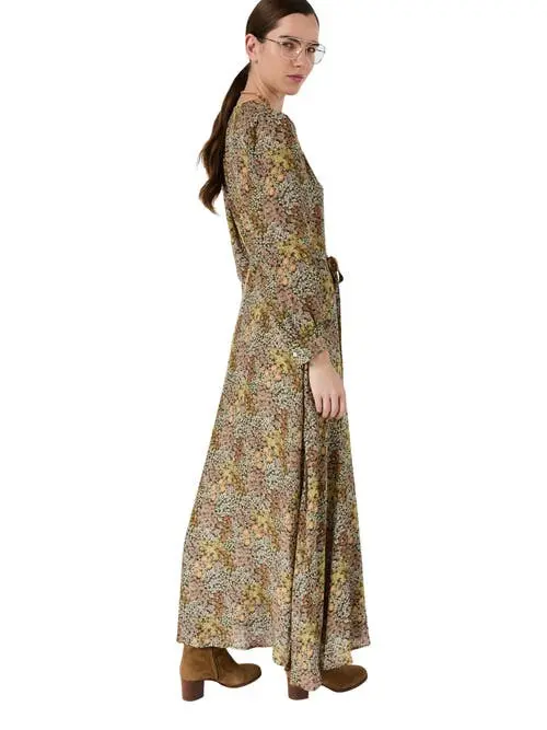 22535459 Draped Wrap Maxi Dress