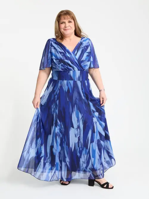 SCARLETT & JO Isabelle Maxi Dress - Spring Blue