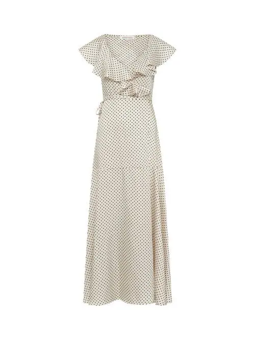 22535459 Ruffled V-neck Maxi Dress