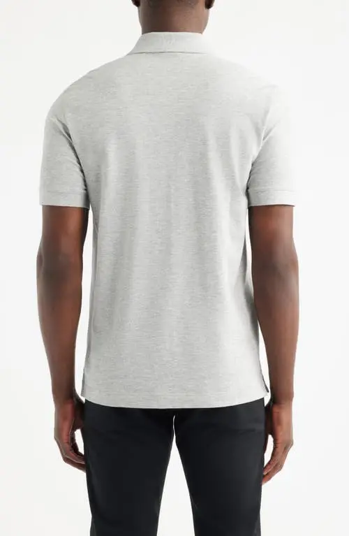 BOSS Pallas Cotton Piqué Polo - Open Grey