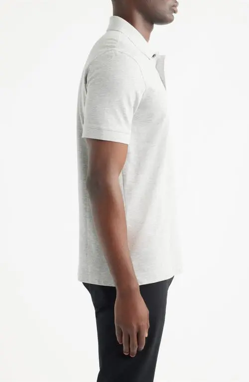 BOSS Pallas Cotton Piqué Polo - Open Grey