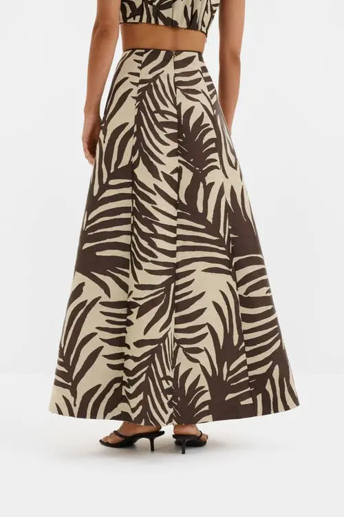 MALINA Jacquard Midi Skirt
