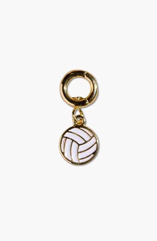 NICKEL & SUEDE 14k Plated Volleyball Charm - Gold