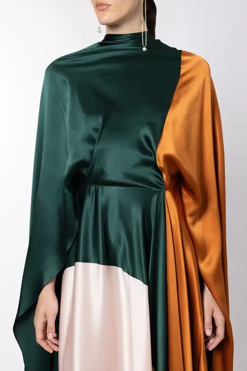 ROKSANDA Andromeda Draped Silk Maxi Dress