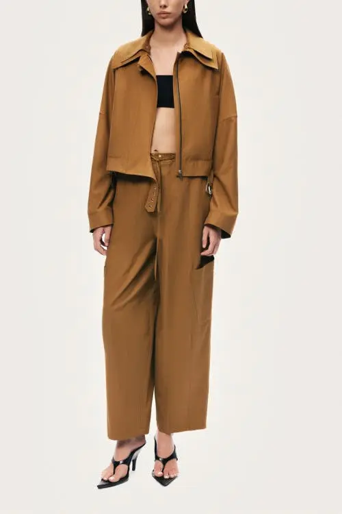 NOCTURNE High Waisted Cargo Pocket Pants