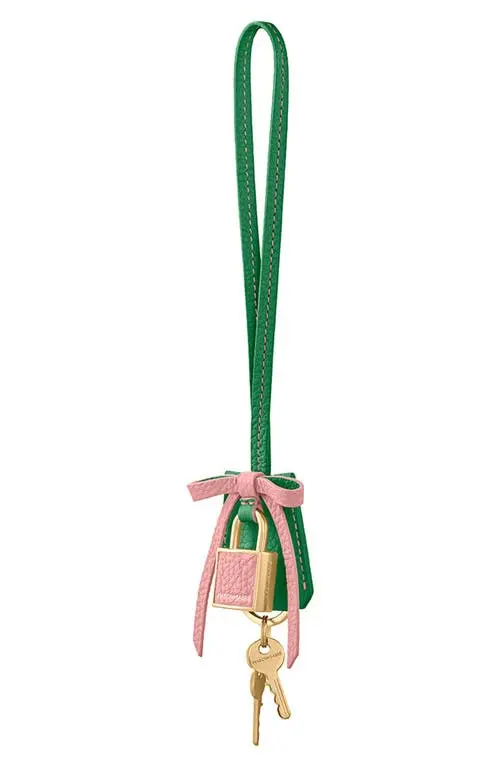 MAISON DE SABRE The Bow Padlock Charm - Emerald Lily