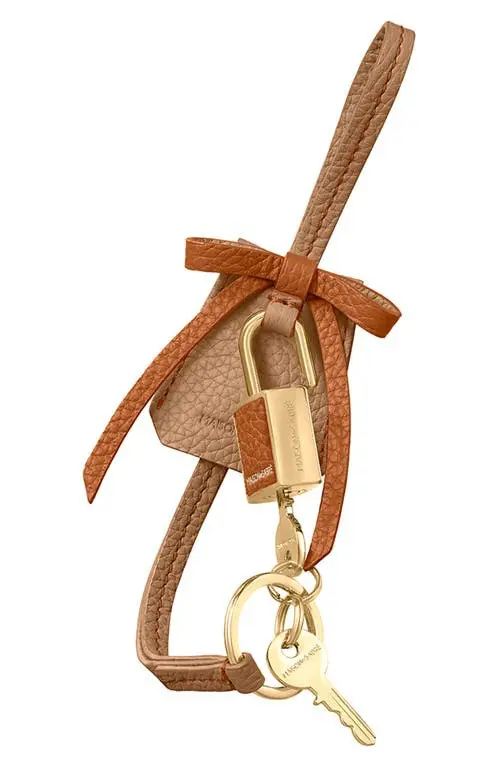 MAISON DE SABRE The Bow Padlock Charm - Sandstone Pecan