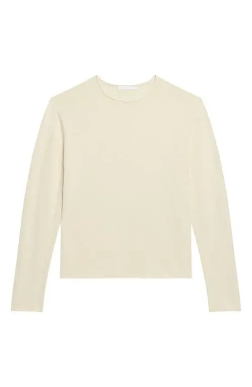 Helmut Lang Long Sleeve Textured T-shirt - Ivory