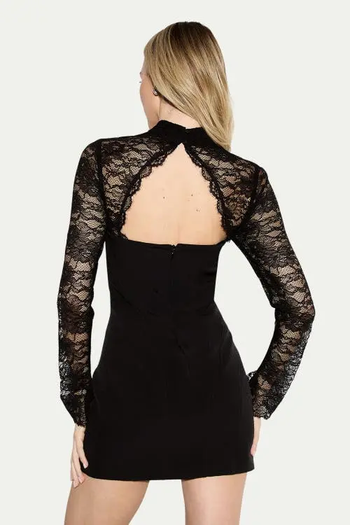 MISSPAP Premium Lace Corset Mini Dress