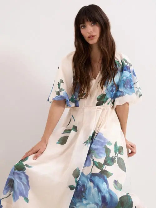 81039374 Petite Adeline Midi Dress