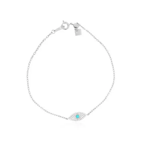THE LOVERY FINE JEWELRY 18k Gold Evil Eye Diamond And Bracelet