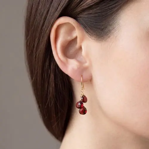 THE LOVERY FINE JEWELRY Bead Dangle Earrings In 14k Yellow Gold