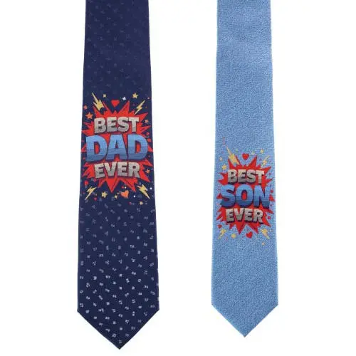 Trafalgar Daddy & Me Silk Neckties - Blue