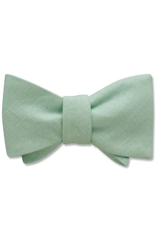 BEAU TIES OF VERMONT Solid Linen Bow Ties - Moss Self-tie