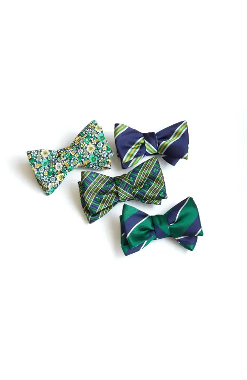 BEAU TIES OF VERMONT Sentanta Silk Woven Bow Tie - Pre-tied