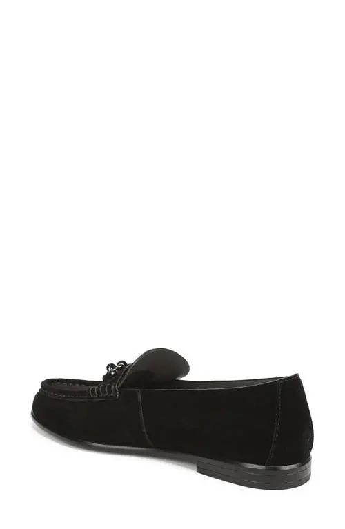 Franco Sarto Maris Suede Chain Loafer - Black