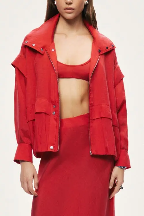 NOCTURNE Relaxed Zip Up Jacket