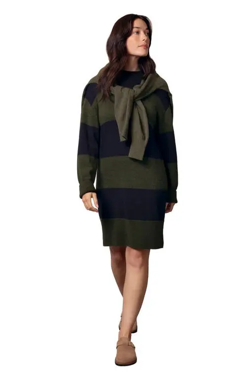 CELTIC & CO. Merino Wool Striped Sweater Dress