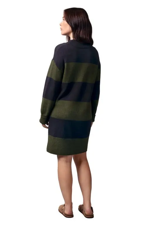 CELTIC & CO. Merino Wool Striped Sweater Dress