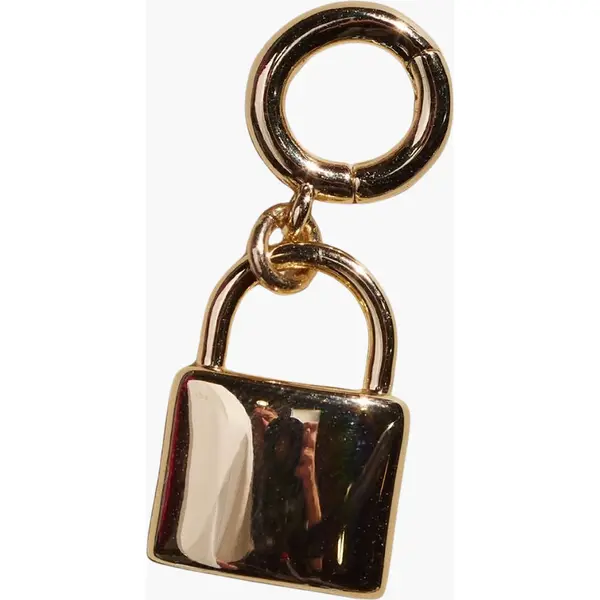 NICKEL & SUEDE Lock Charm - Gold