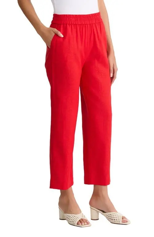 Jones New York Slash Pocket Crop Straight Leg Pants