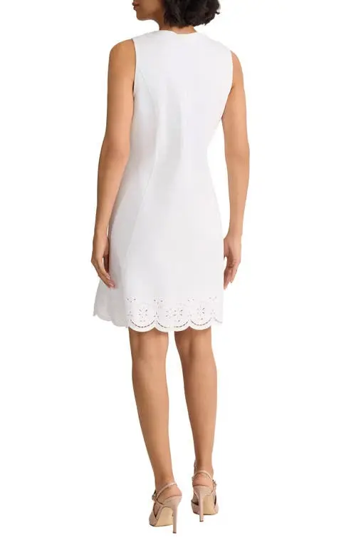 Jones New York Sleeveless Eyelet Mini Dress