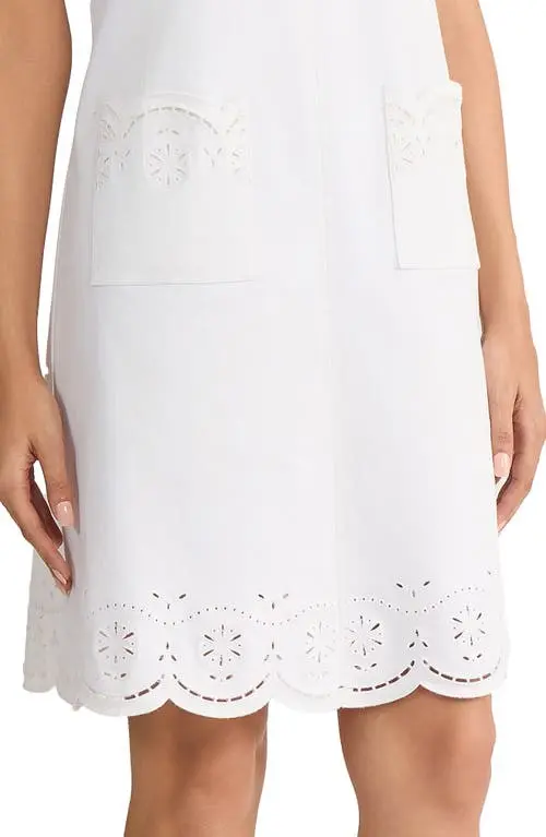 Jones New York Sleeveless Eyelet Mini Dress