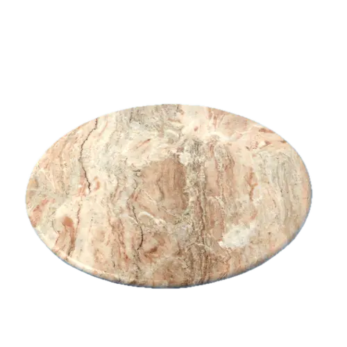 BE HOME Waterfall Oversized Round Board - Marble