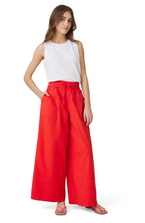 Splendid Mallory Wide Leg Poplin Pants