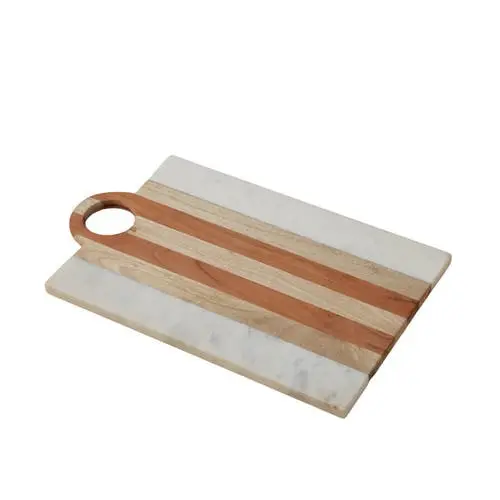 BE HOME Moa & Wood Rectangular Board - Marble
