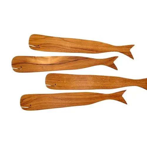 BE HOME Whale Spreadersset Of 4 - Teak