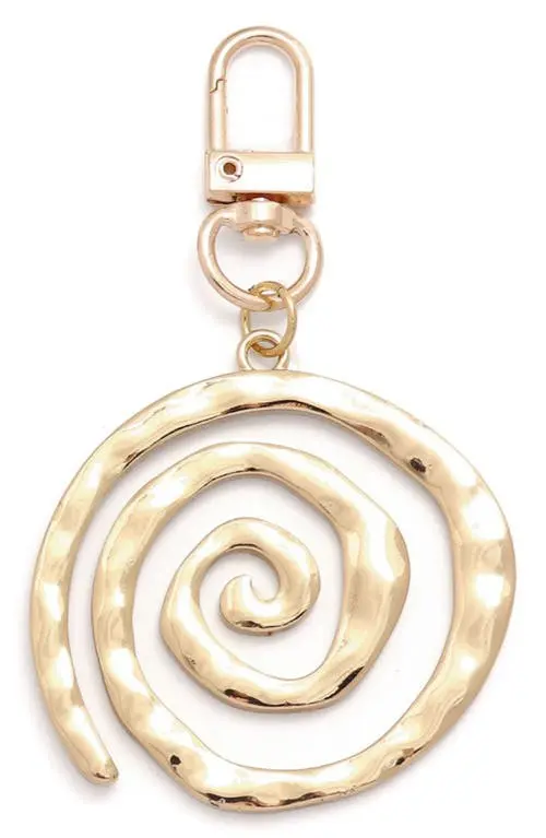 PETIT MOMENTS Swirl Keychain - Gold