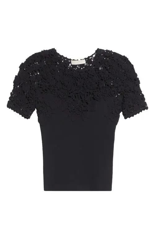 Ulla Johnson Rib Knit Crochet Top