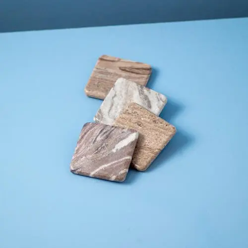 BE HOME Waterfall Square Coastersset Of 4