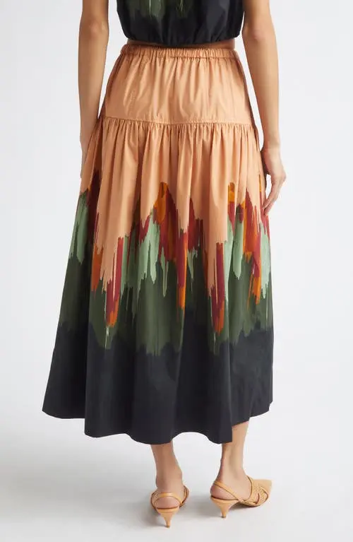 Ulla Johnson Theodora Tiered Cotton Maxi Skirt