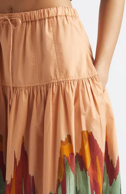 Ulla Johnson Theodora Tiered Cotton Maxi Skirt