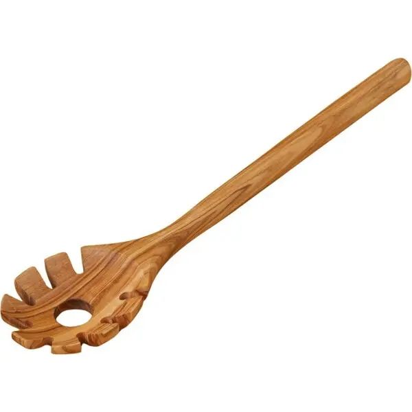 BE HOME Wood Pasta Spoon - Olive