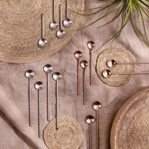 BE HOME Thin Rose Long Spoonset Of 4