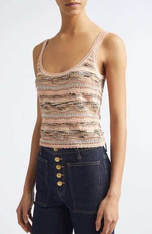 Ulla Johnson Clotide Multi Stitch Pointelle Tank