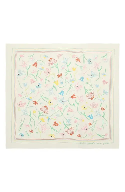 Kate Spade New York Large Joyful Garden Square Scarf