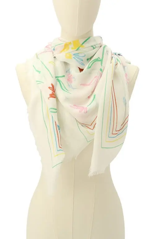 Kate Spade New York Large Joyful Garden Square Scarf