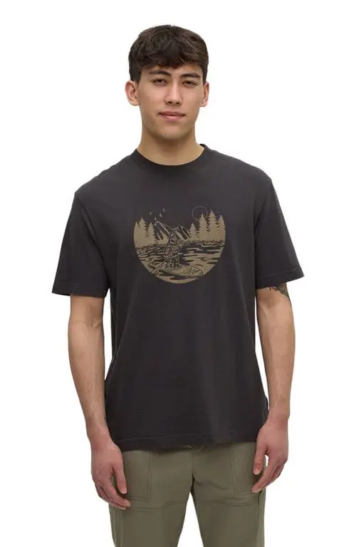 TENTREE Regenerative Lake Life Portal T-shirt - Graphite/clay