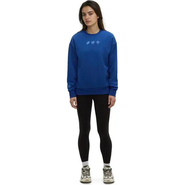 TENTREE Haiti Embroidery Relaxed Crewneck Sweatshirt - Nightfall/high Tide