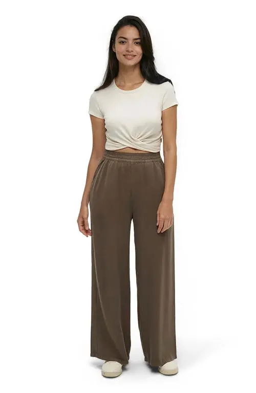 TENTREE Kaslo Wide Leg Pants - Timber