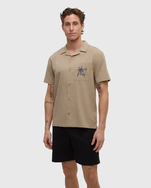 TENTREE Chambers Pocket Shirt - Khaki/nightfall