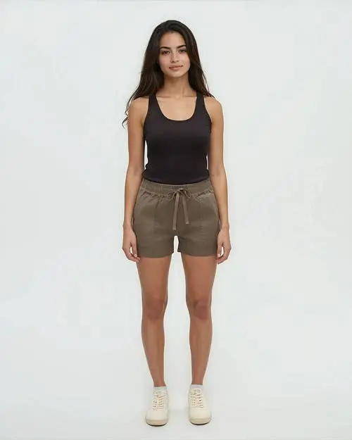 TENTREE Hemp Stretch Instow Short - Timber