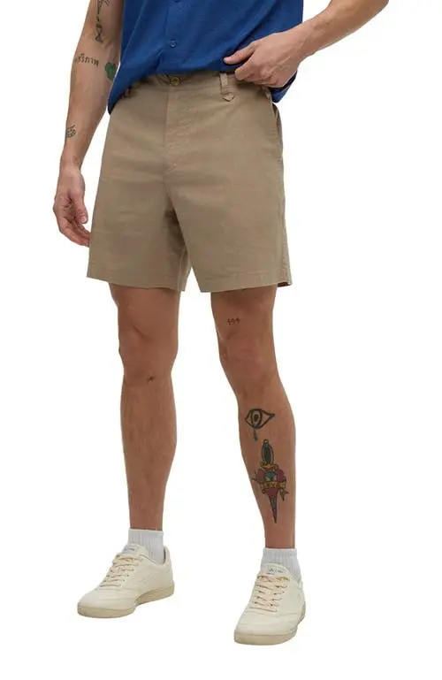 TENTREE Hemp Latitude 7" Shorts - Khaki