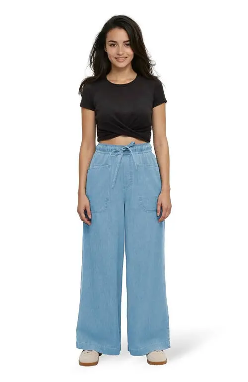 TENTREE Crestwood Wide Leg Pants - Light Wash