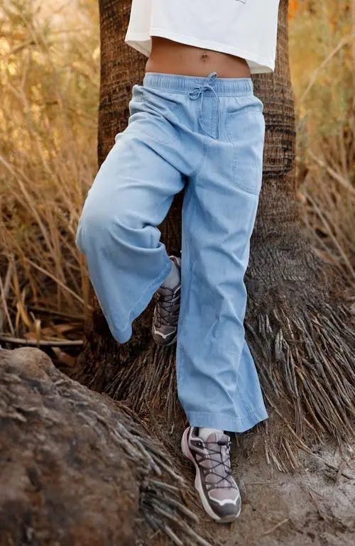 TENTREE Crestwood Wide Leg Pants - Light Wash